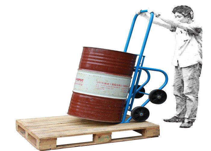 Multi-purpose 4-Wheel Drum Trucks , Drum Cradle Transporter 350KG Loading Capacity