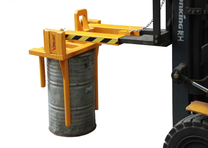 Fork Mounted Drum Positioners , Double Drum Rotator 400KG Load Capacity