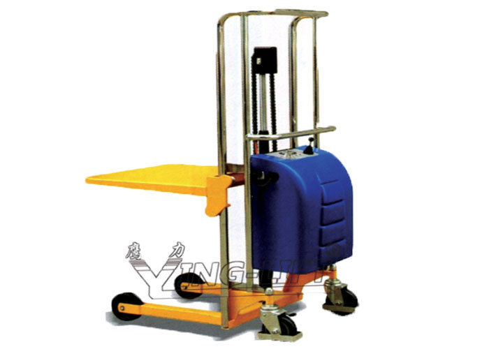 Hydraulic Electric Stacker Lifting Equipment Flat Plate With Lifting Height 1200mm to 1500mm