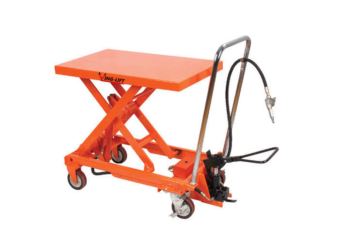 Pneumatic and Manual Hydraulic Scissor Stand Platform With Anti - Pinch