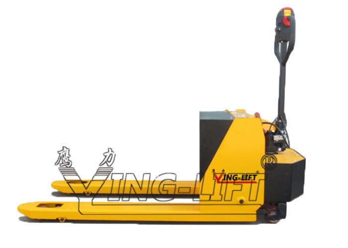 Battery Power Electric Hydraulic Hand Pallet Truck 2000KG With Polyurethane Solid Tire