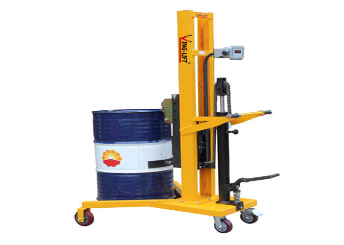 55 Gal Drum Lifter / Drum Transport Equipment With Scale , 450KG Capacity DTF450C-1