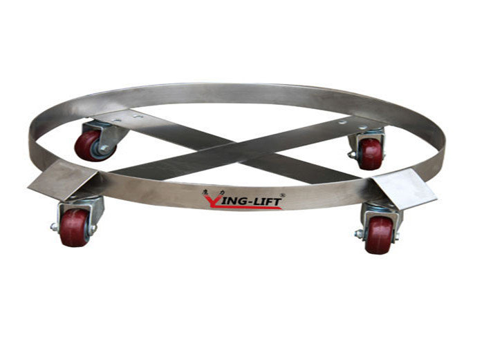 Light Weight 201 Stainless Steel Drum Dolly 400KG Operated By One People