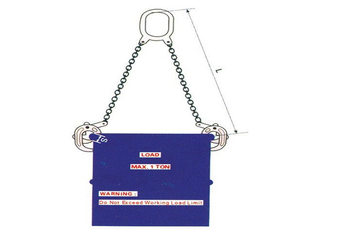 500kg Capacity Manual Drum Lifter Clamp In Horizontal Direction , Barrel Grabber