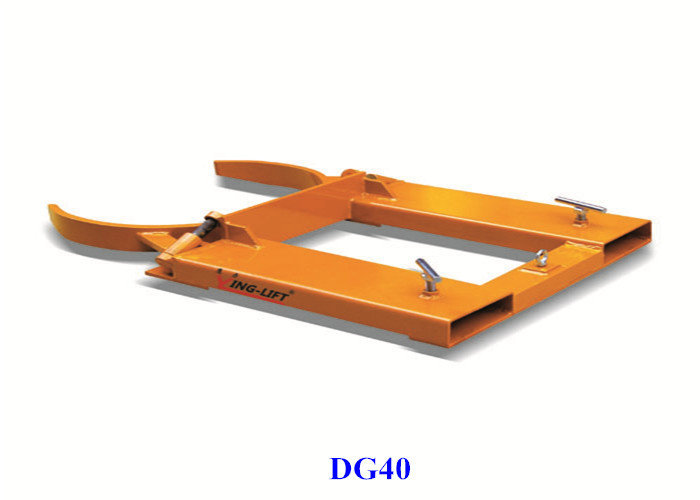 Heavy Duty Steel Construction Forklift Drum Grabber For One Or Two Drums 340kg - 680kg
