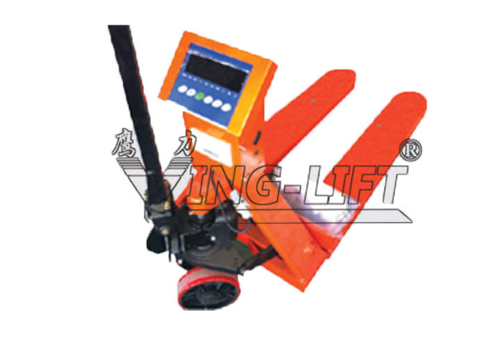 2500kg Material Handler Equipment , Hand Pallet Trolley With Weigh Scale and  Printer