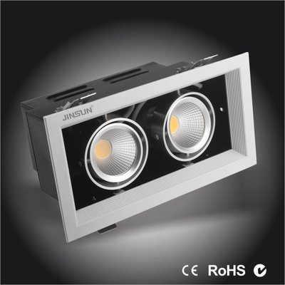 2x15w led down light, double trimless square led downlight 2x20w led flood light