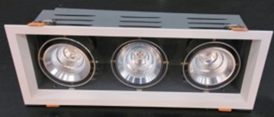 Triple office light, 3*25W led square downlight, commercial led indoor lighting
