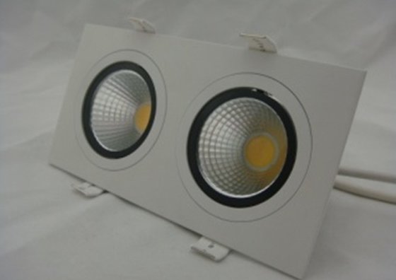 Led double downlight, square downlight 2*3watt Epistar cob chip