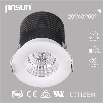 180 degree rotatable 7W cob downlight cut out 70mm anti glare downlight