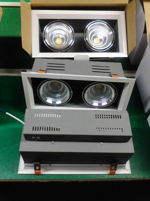 2x15w led down light, double trimless square led downlight 2x20w led flood light