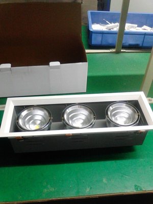 Triples downlight, 3*25W led square downlight, indoor lighting, venture lamp