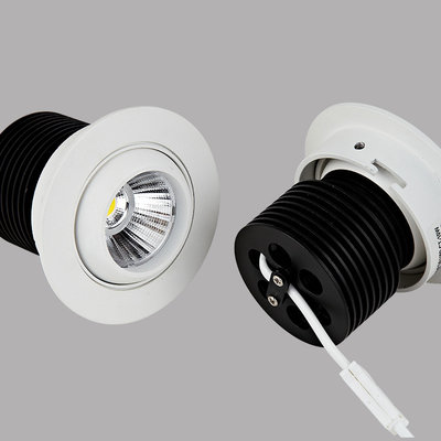 white,black housing color bulleye led anti-glare light ceiling spotlight eyeball led light