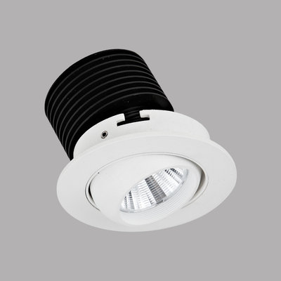 white,black housing color bulleye led anti-glare light ceiling spotlight eyeball led light