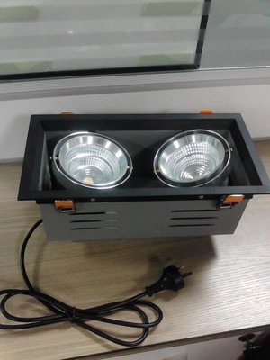 LED Grille Lamp, recessed downlight 2x25w, 3 years warranty Washer led downlight