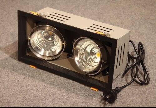 LED Grille Lamp, recessed downlight 2x25w, 3 years warranty Washer led downlight