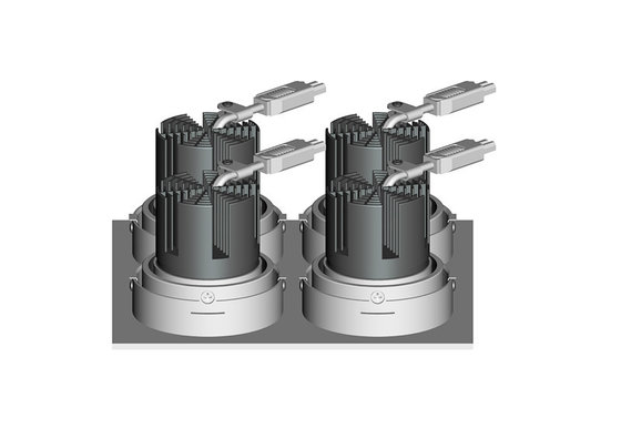 High Quality Squre Shape Four Heads Led Ceiling Lamp Led Cob Downlight 3years warranty