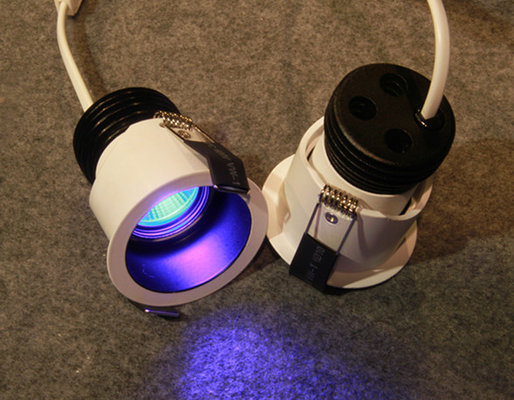 7W High Lumen Blue Color Lighting Of Led Downlight , Led Spotlight