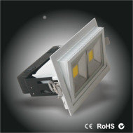 rectangle rotatable 38w LED ceiling Downlight with 3200lm and 2pcs LED