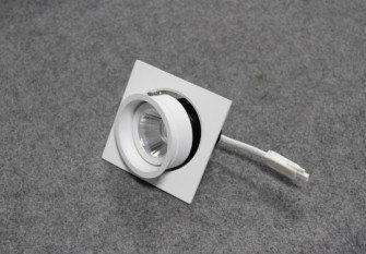 dimmable square ceiling recessed downlight rotating with cutout 75mm