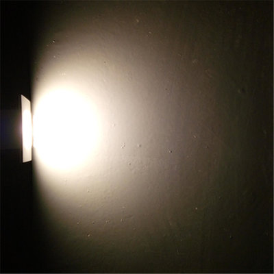 square 1w wall/ceiling/board recessed spoylight led with frosted lens