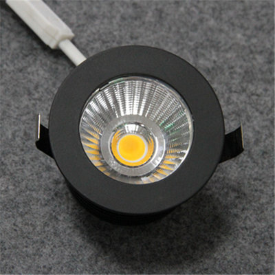 ceiling luminaire mini LED spotlight cabinets light mesuem waterproof cob spot lights black housing light diming light