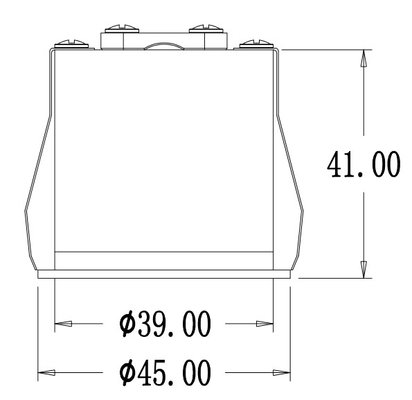 outdoor 1*1w 1*3w LED inground light round with dimension 45*H45mm with SAA certificate