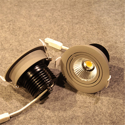 360 degree adjustable downlight with grey color, gimbled structure, non-dimmable or dimmab