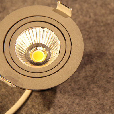 360 degree adjustable downlight with grey color, gimbled structure, non-dimmable or dimmab