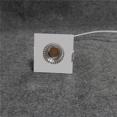 Square LED ceiling lights with  fixed structure, 7w, 65mm cutout, non-dimmable