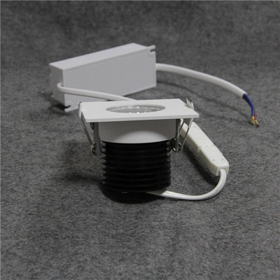 Square LED ceiling lights with  fixed structure, 7w, 65mm cutout, non-dimmable