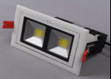 Square LED ceiling lights with 38W high power, bridgelux LED, IP20, 45 degree beam angle