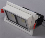 Square LED ceiling lights with 38W high power, bridgelux LED, IP20, 45 degree beam angle