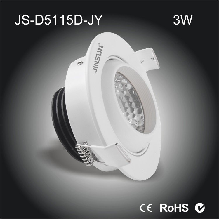 High brightness CE RoHS approved low price led downlight 3W eye ball lamp