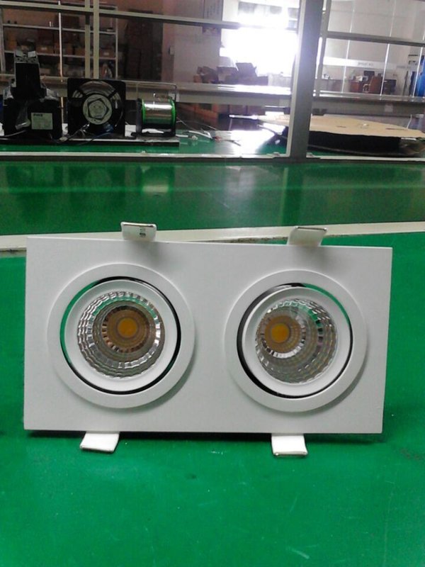 factory price two heads Recessed led spotlight venture lamp led cob light