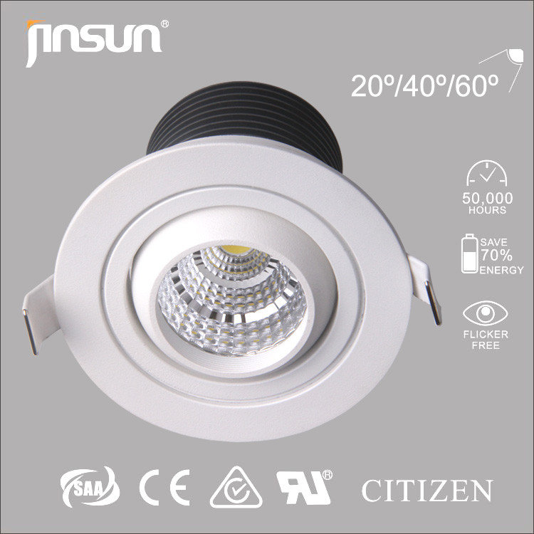 zhongshan led lighting fixture 7W bridgelux factory price high lumen lamp led light down