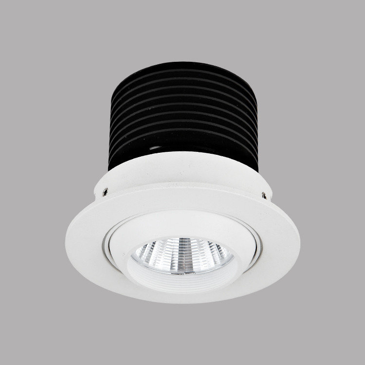 white,black housing color bulleye led anti-glare light ceiling spotlight eyeball led light