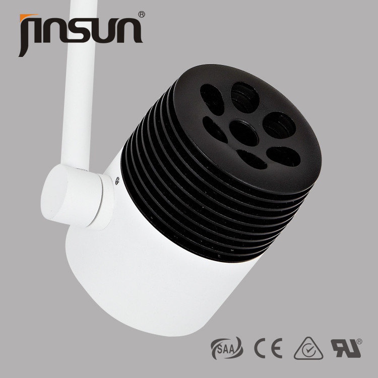 White /golden/black/sliver housing color led track light bar lighting lens