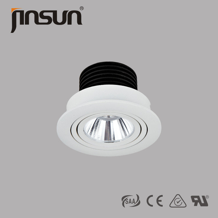 10W 780LM 6000K Cold White 38 Degree Lens Of COB LED Ceiling Light With 0-10 Dimmable