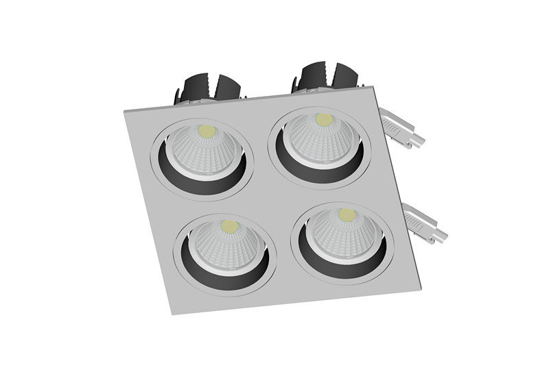 mini 4*7W 25D Beam Angle Four Heads 360 Degree Adjustable Of Led Downlight In Zhongshan