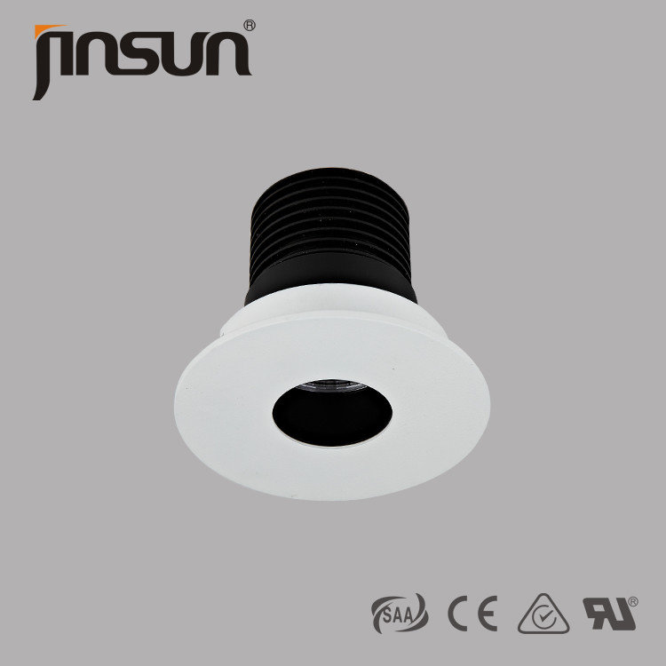 small circular fixed LED hotel/corridor spotlight wall washer 3w 38 degree 4000k CCT