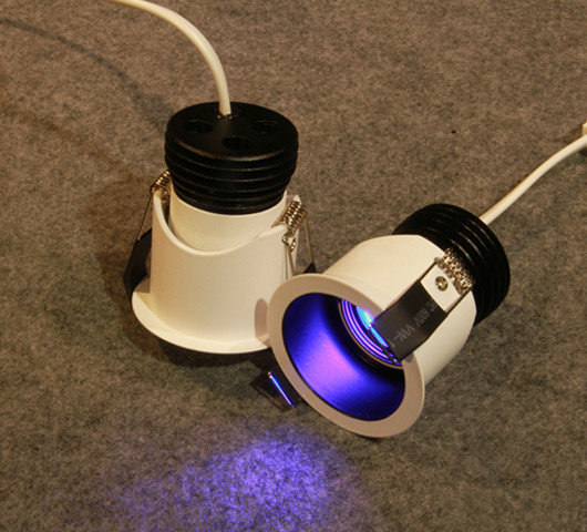 7W High Lumen Blue Color Lighting Of Led Downlight , Led Spotlight