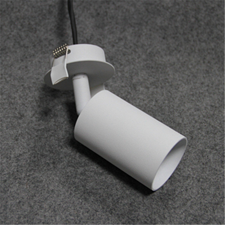 0-10V Dimmable Black and White/Sliver Aluminum Color Of Led Spotlight With Meanwell Driver For Light Shell