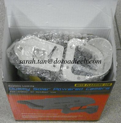 Solar Powered CCTV Mock Security Camera with LED Light DRA42A