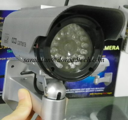 Indoor/Outdoor CCTV Mock Security Cameras with infrared lights, Solar Powered DRA62