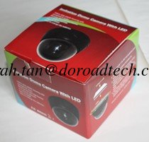 Indoor CCTV Dummy Dome Cameras with motion detector, LED light DRA67