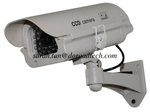 Indoor/Outdoor CCTV Security Dummy Cameras with LED light DRA42B