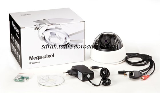 720P Plastic Housing Day & Night Indoor HD IP Dome Cameras DR-IP621