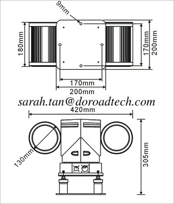 IP66 Waterproof Vehicle IR PTZ Camera DR-IRSPC11