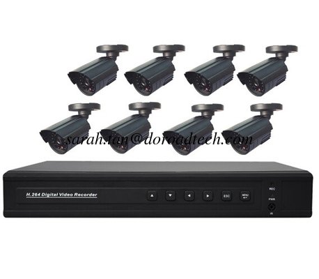 CCTV Security System 8CH(2CH D1 +6CH CIF) H.264 DVR Kit DR-7208AV502A